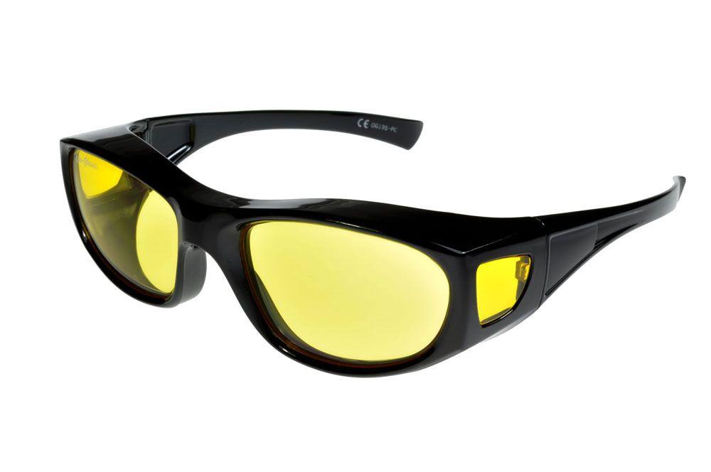 Fit Over-Glasses Piccolo Shatterproof Sunglasses with Yellow Lenses ...