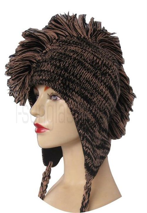 Nepalese Hat | Mohican Ski Hat | Knitted Tassle Hats | UK