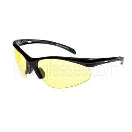 Badical Glade Half Frame Polarised Sunglasses Yellow Lenses