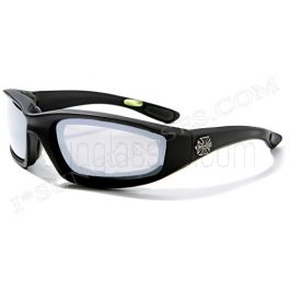 Choppers Padded Sunglasses 8CP901 Black/Smoke-Mirror | UK