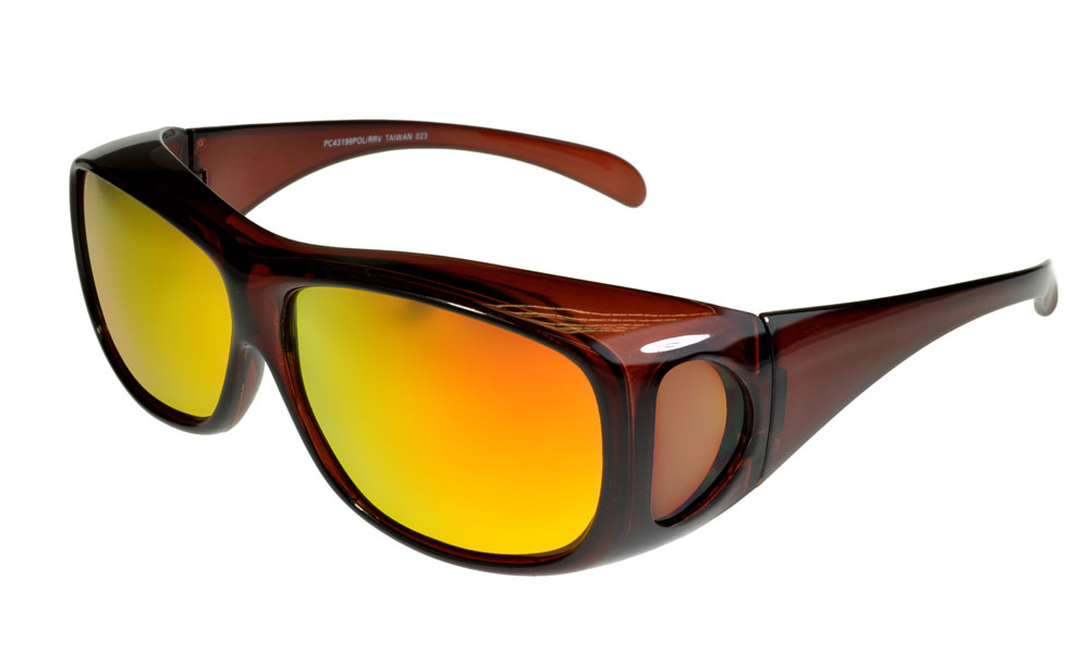 Fit-Over Sunglasses Polarised 4599PL Revo-Mirror Medium Size | eBay